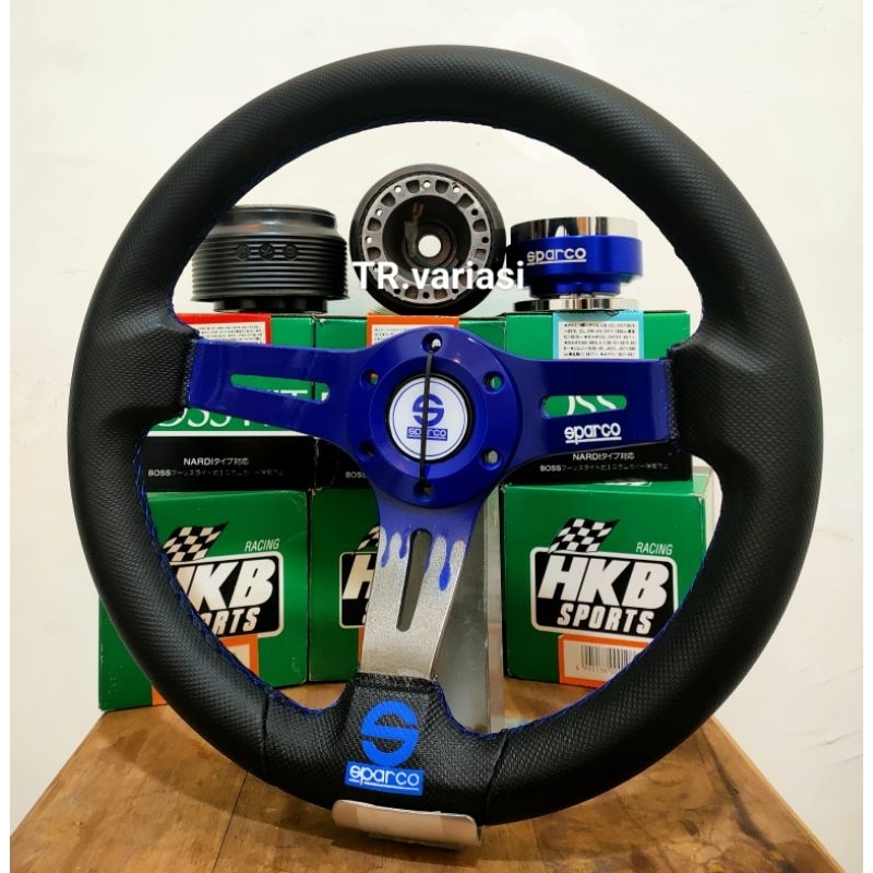 Jual Stir mobil Racing Variasi Logo S model Monster Warna Biru | Shopee ...