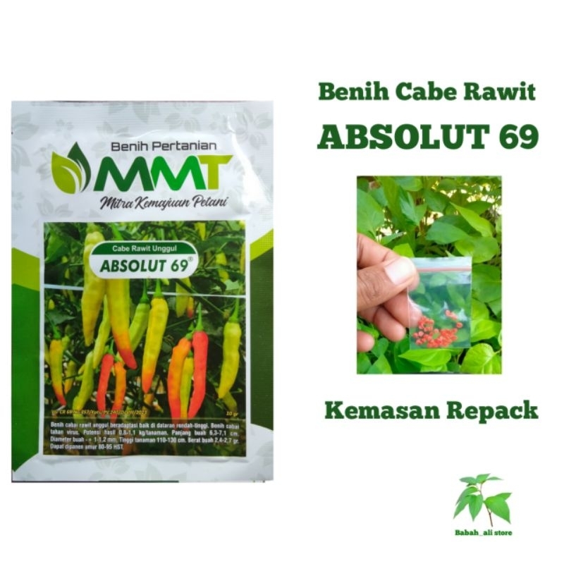 Jual BENIH CABE RAWIT UNGGUL ABSOLUT 69 ORIGINAL KEMASAN REPACK ...
