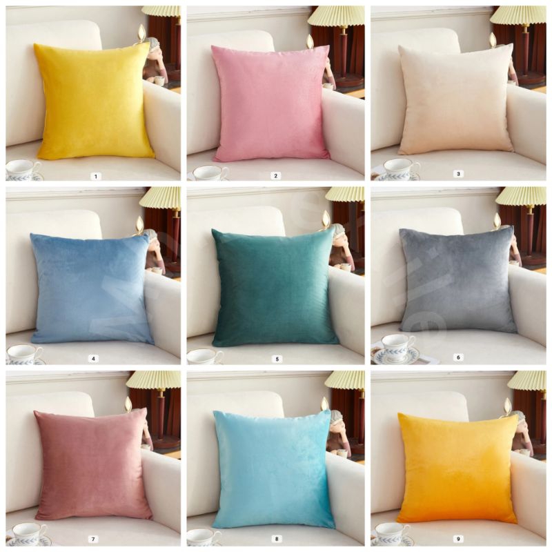 Jual SARUNG BANTAL SOFA BAHAN SUEDE PREMIUM/SUEDE SATU SISI BANYAK ...
