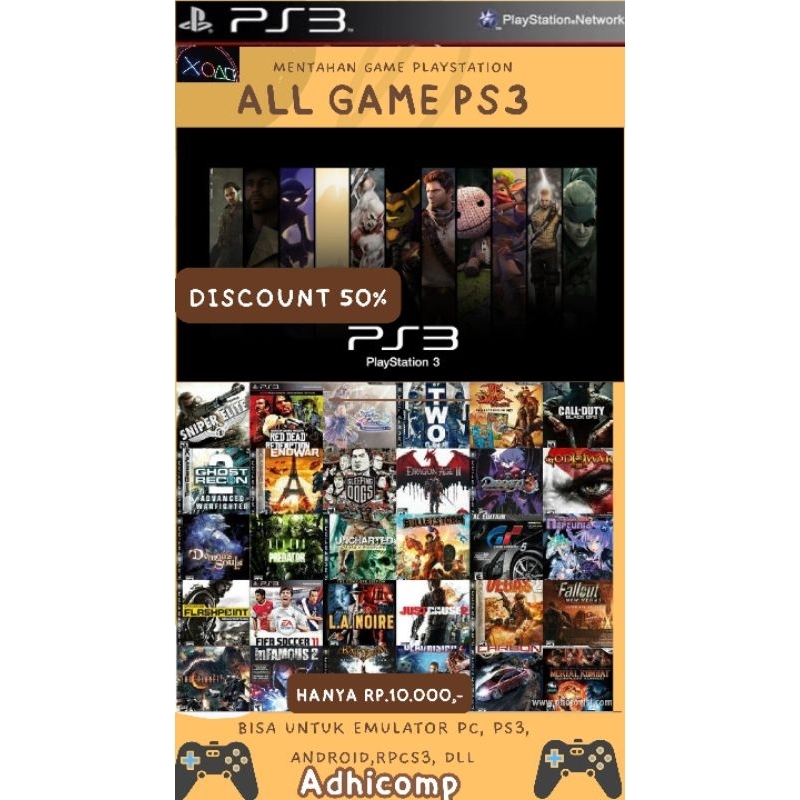 Jual JUAL GAME PS3 ( RPCS3, PC, HEN/CFW) SEMUA ADA TINGGAL PILIH | Shopee Indonesia