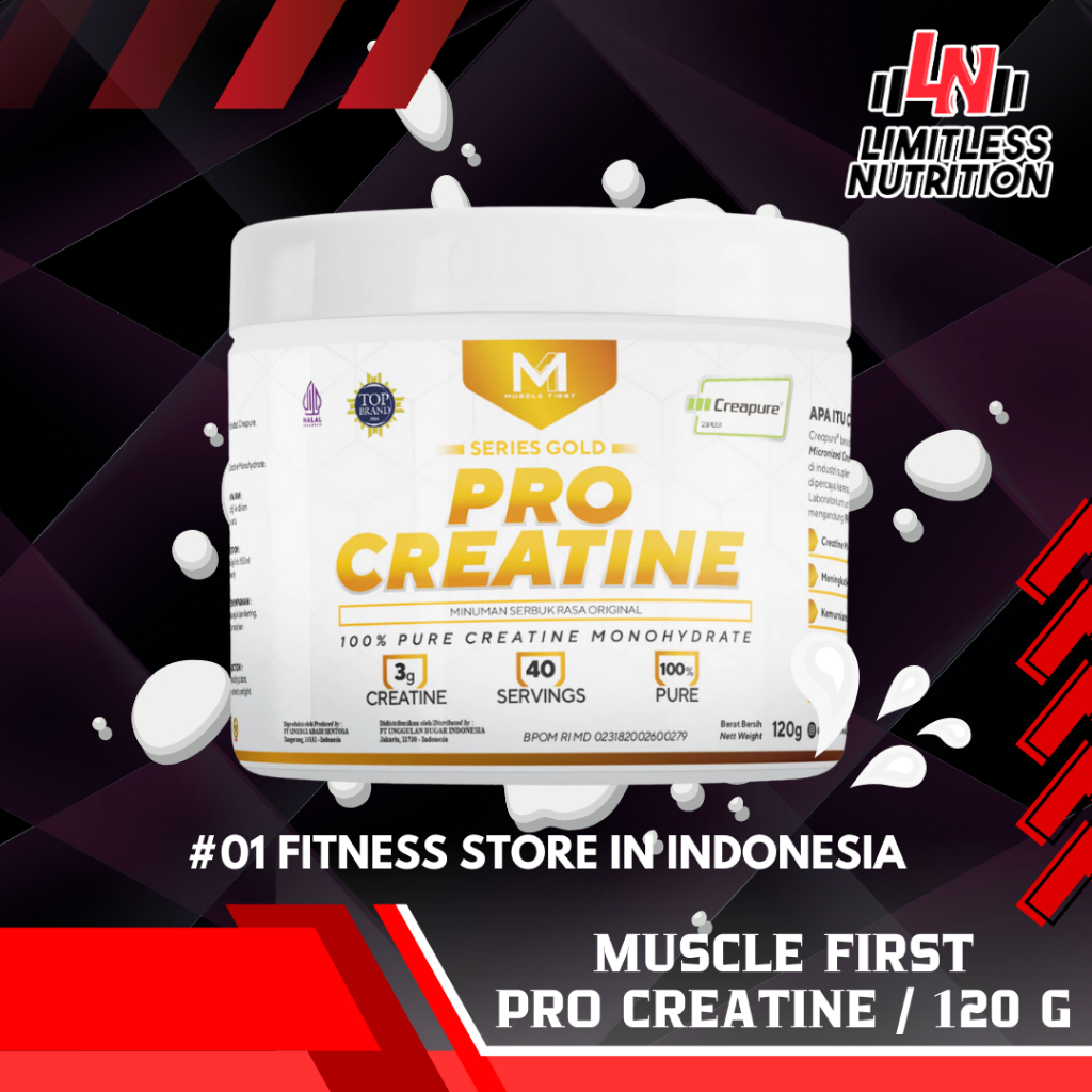 Jual MUSCLE FIRST Pro Creatine 120G M1 Pure Gold Creatine Monohydrate ...