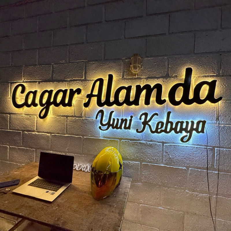 Jual HURUF TIMBUL NYALA 25 CM / WATERPROOF / BAHAN PVC ANTI AIR / HURUF ...