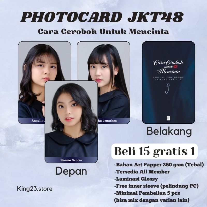 Jual Photocard Jkt48 New Era Edisi Cara Ceroboh Untuk Mencinta Laminasi Glossy Unofficial ...