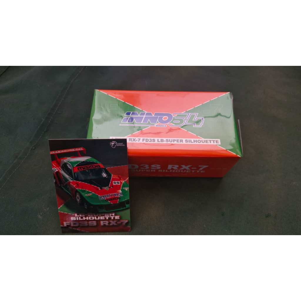 Jual Inno64 Mazda RX7 LBWK TAS 2024 + Tarmac Card SET | Shopee Indonesia