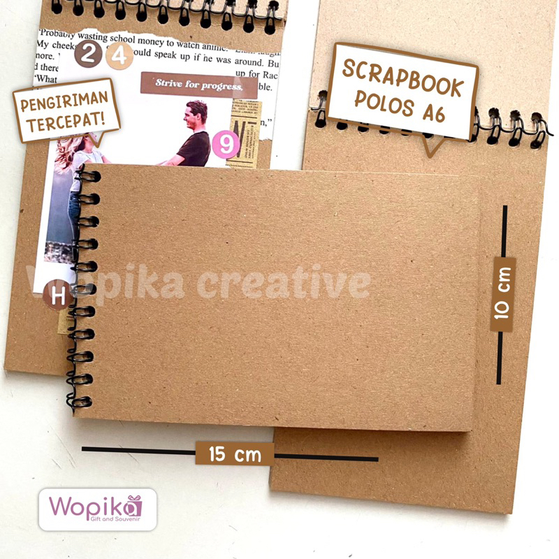 Jual SCRAPBOOK POLOS A6 | notebook coklat a6 journaling kit | Shopee ...