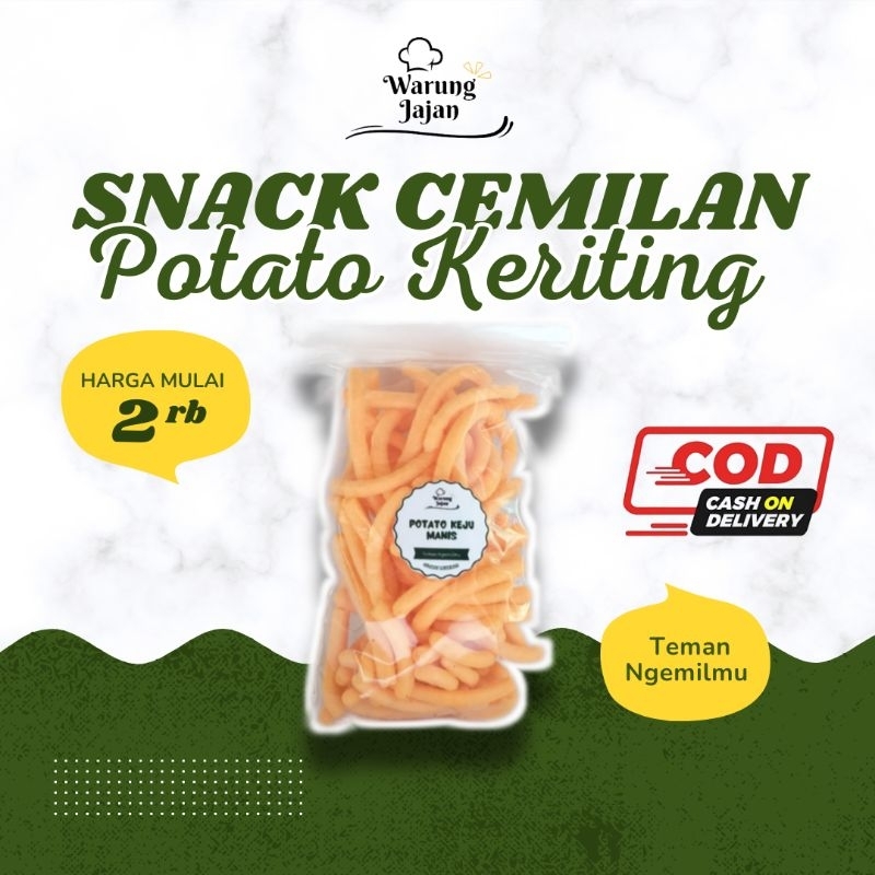 Jual Snack Potato Keriting / harga mulai 2 ribuan / snack cemilan ...