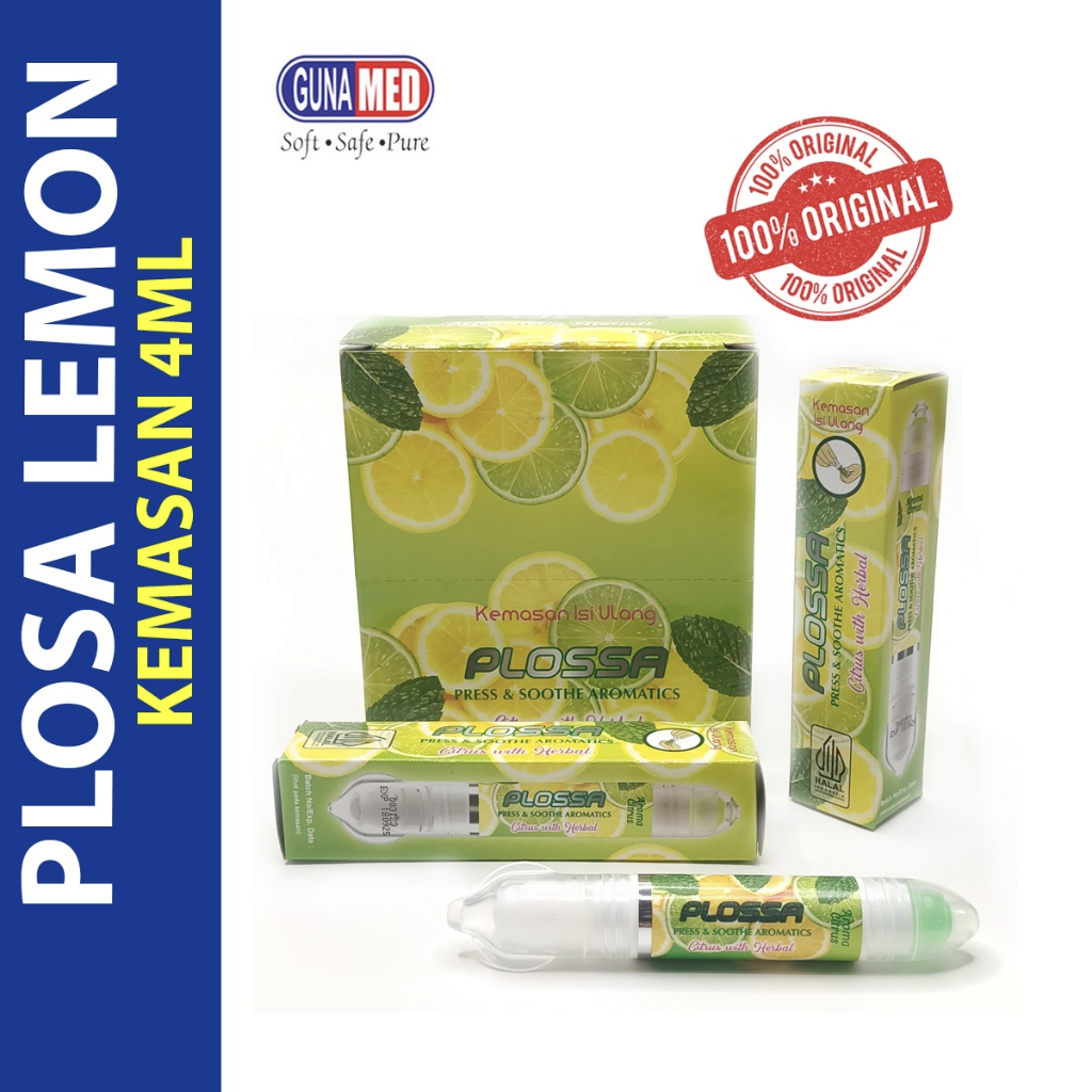 Jual Plossa Press & Soothe Aromatics Citrus Lemon/ Minyak angin ...