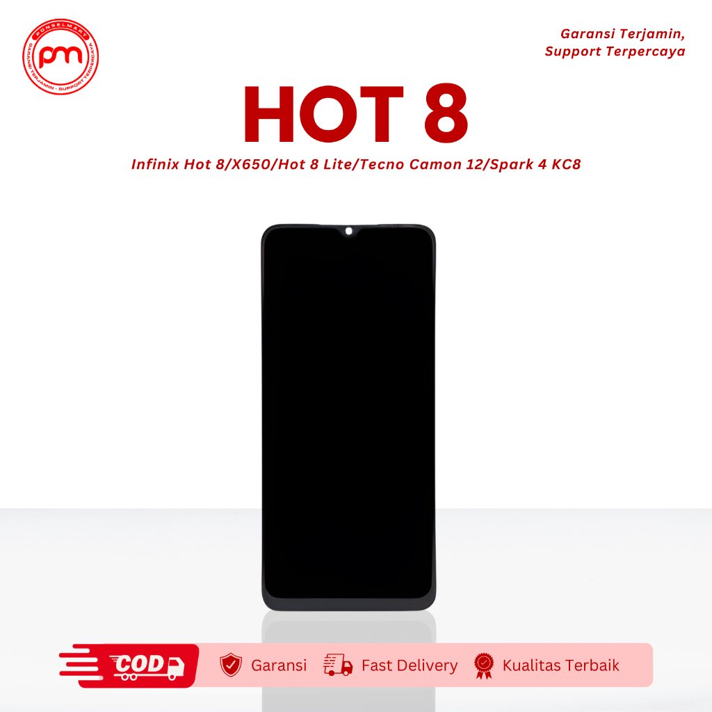 Jual LCD Infinix Hot 8 X650 X650B X650C X650D Hot 8 Lite Tecno Camon 12 ...
