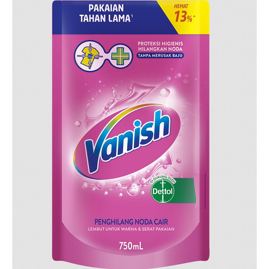 Jual Vanish Pink Cair Refill 750ml - Penghilang Noda Pakaian | Shopee ...
