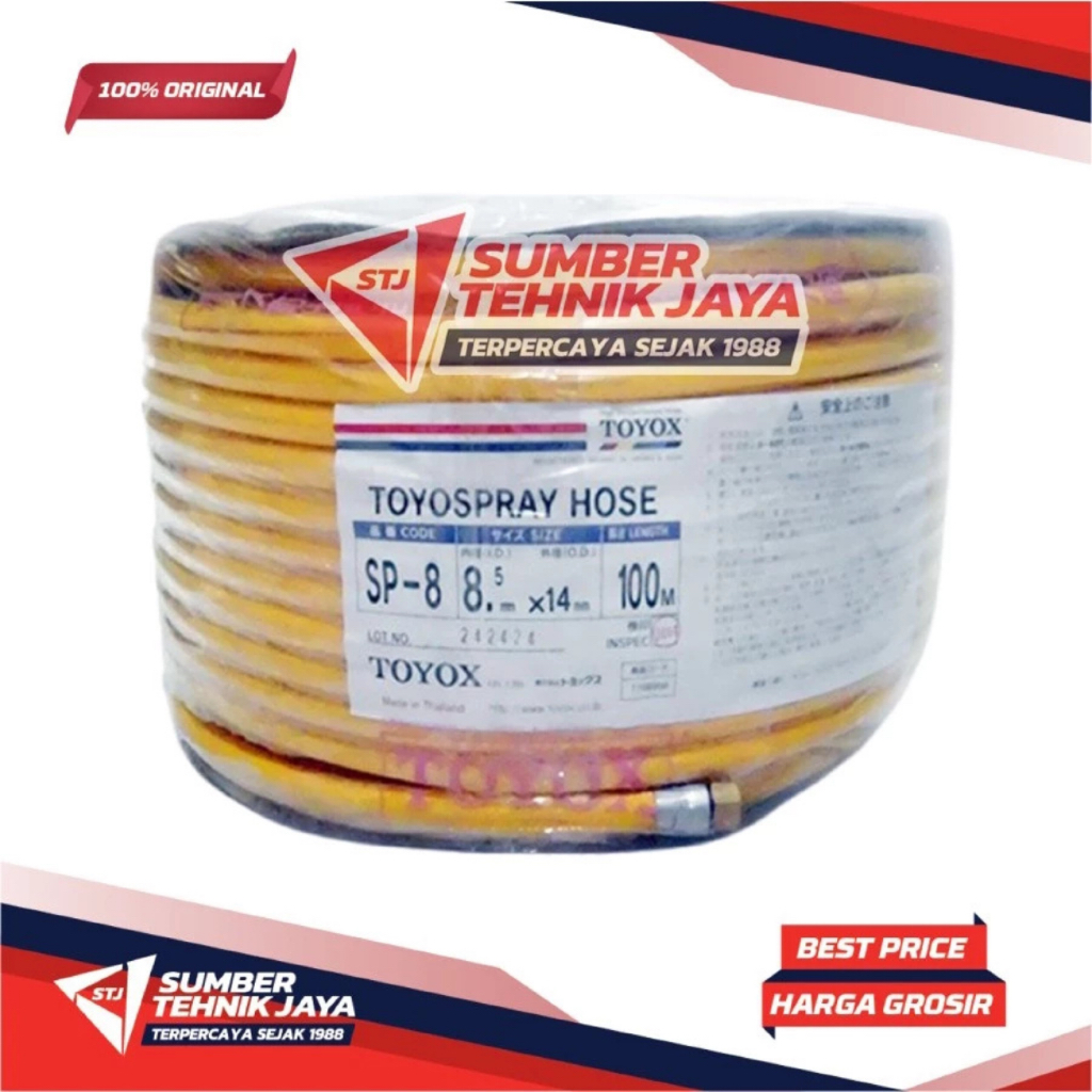 Jual (ASLI) selang kompresor toyox original/ selang angin toyox 8.5mm x ...
