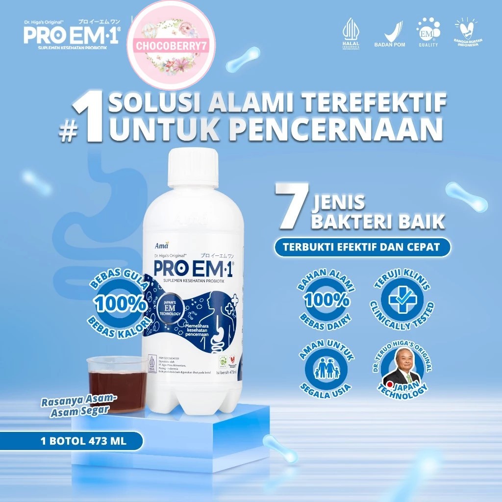 Jual Probiotik PROEM1 Rasa Anggur dan Original Anak Dewasa 473ml ...