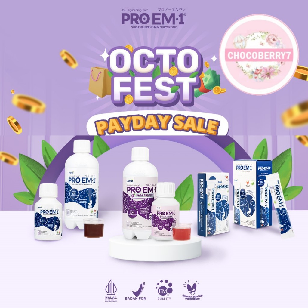 Jual Probiotik PROEM1 Rasa Anggur dan Original Anak Dewasa 90ml 473ml ...
