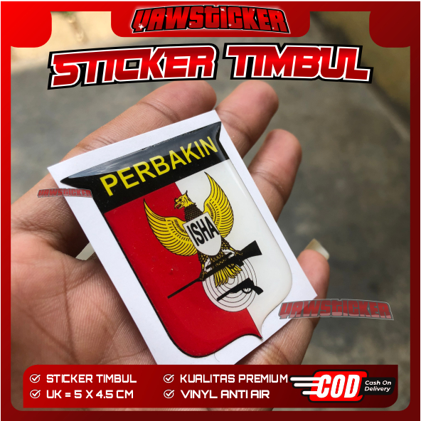 Jual PERBAKIN 3D LOGO EMBLEM STICKER TIMBUL PERBAKIN LOGO PERBAKIN ...