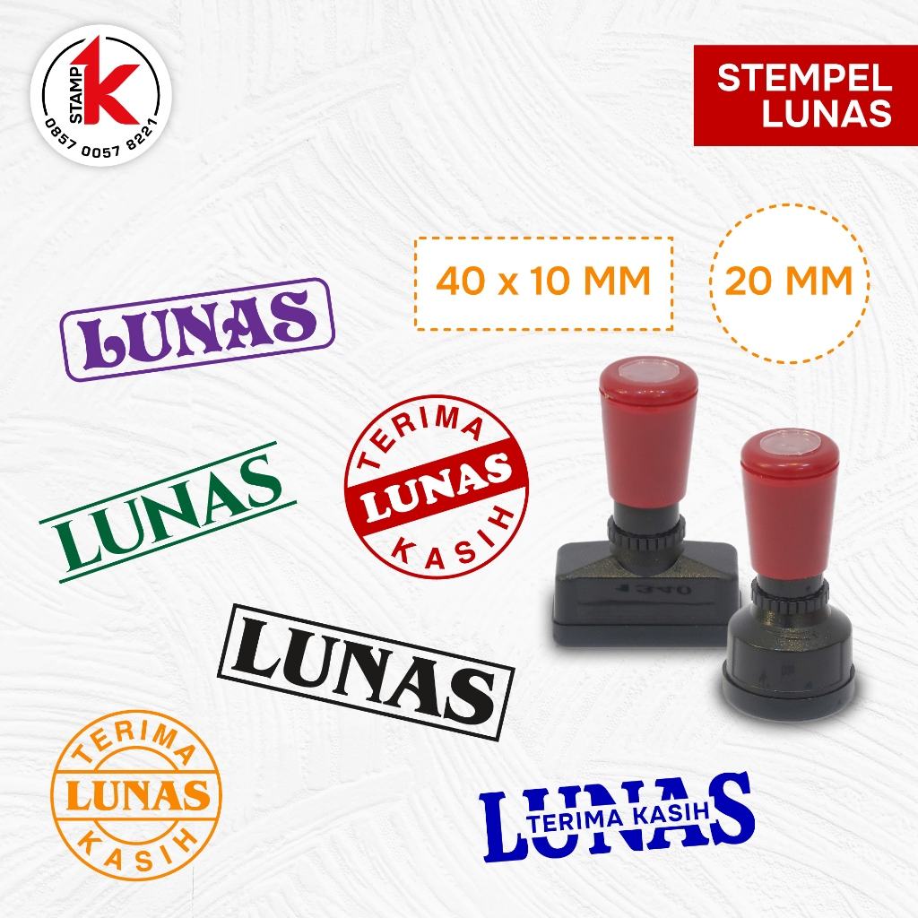 Jual Stempel LUNAS Warna Otomatis Flash | Shopee Indonesia