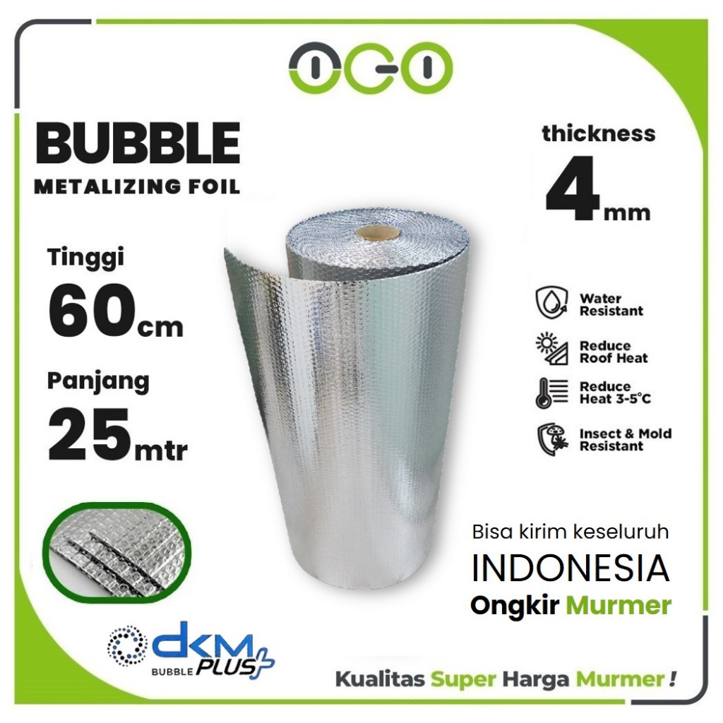 Jual Peredam Panas Atap Rumah DKM Roll 60cm x 25meter x 4mm / Bubble ...