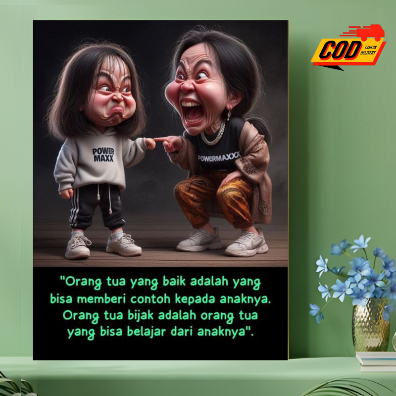 Jual Poster Story Lucu Gambar AI Hiasan Dinding Bahan MDF Gb1 | Shopee ...
