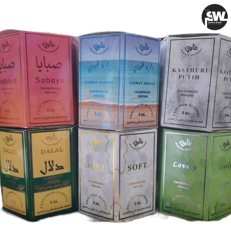 Jual Parfum non alkohol 6ml roll on murah meriah terlaris minyak wangi ...