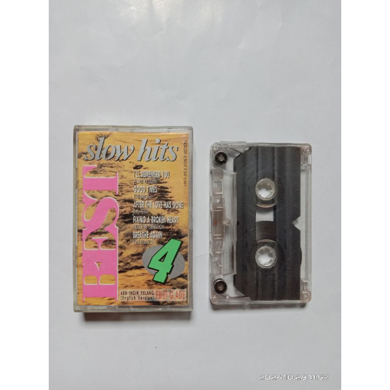 Jual Kaset Pita Kompilasi Lagu Barat Best Slow Hits Vol. 4 | Shopee Indonesia