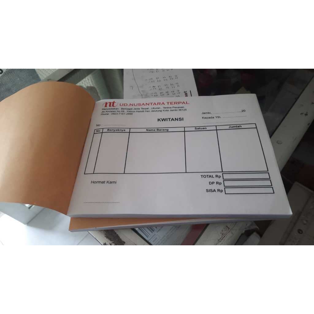 Jual CETAK NOTA/KWITANSI SATUAN RANGKAP 2, FREE DESIGN | Shopee Indonesia