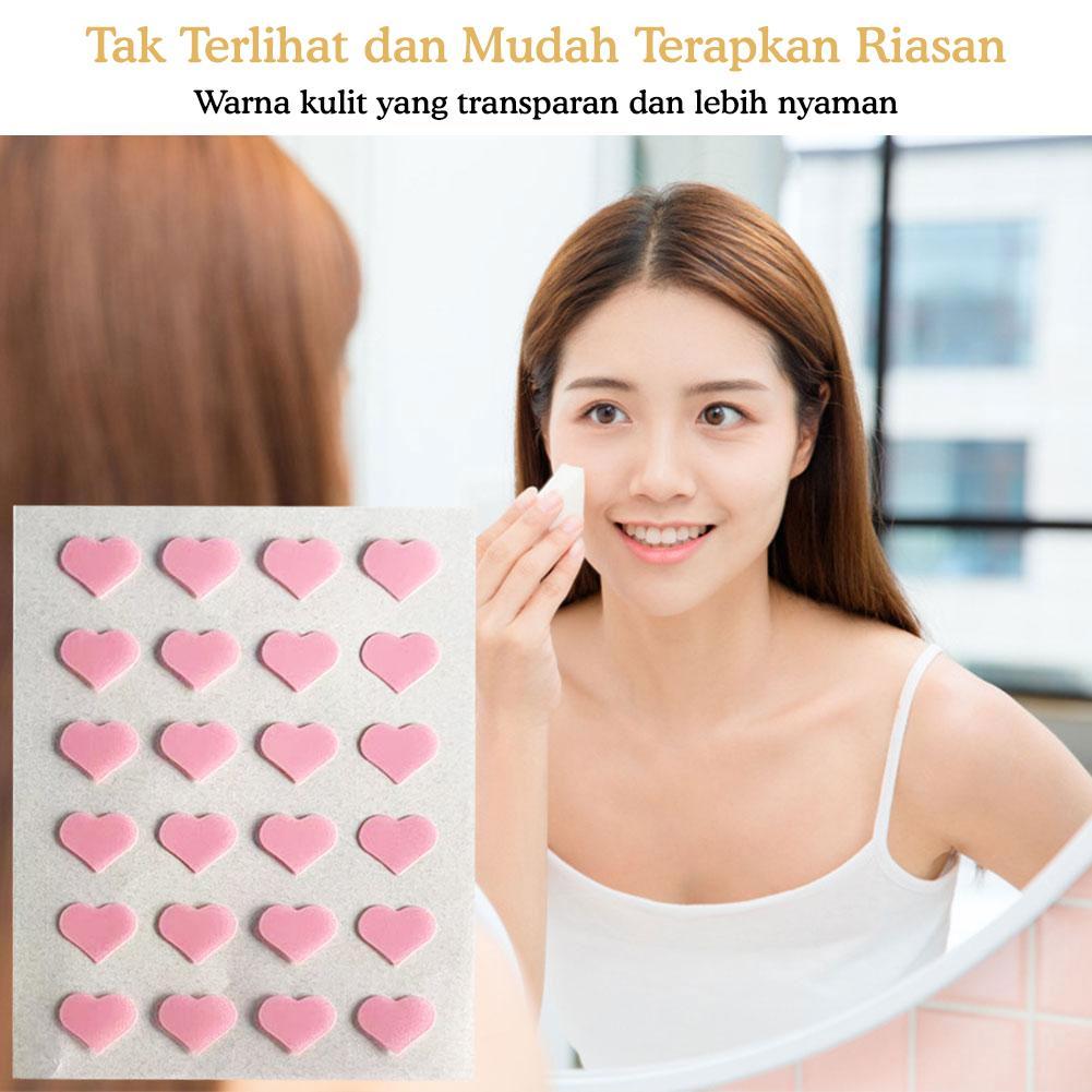 Jual Multi-style Love Heart Shaped Hydrocolloid Acne Patch Pink ...