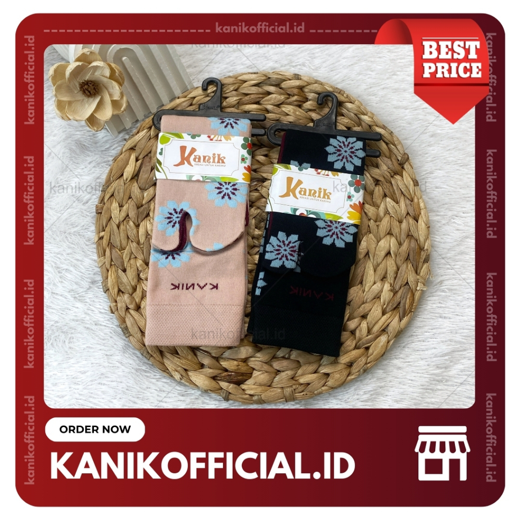 Jual Kanik Kaos Kaki Jempol Muslimah Motif Kyoto Hitam | Shopee Indonesia