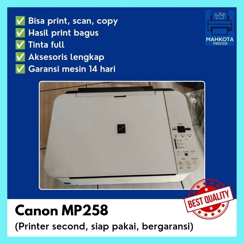 Jual Printer Canon MP258 Second Normal Siap Pakai | Shopee Indonesia