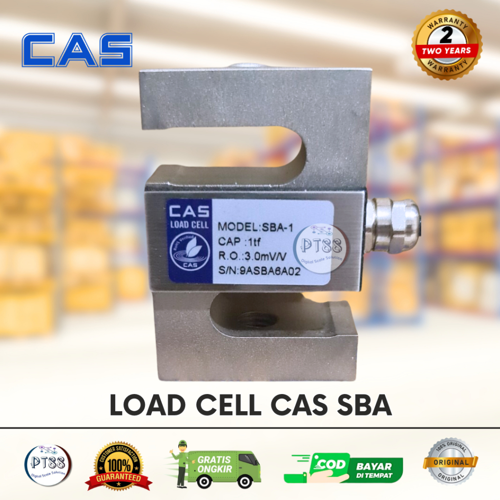 Jual Loadcell Tarik 1Ton Type S CAS SBA/Tension Loadcell 1Ton CAS SBA | Shopee Indonesia