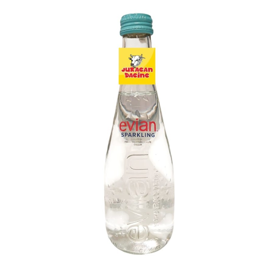 Jual Evian Sparkling Water Glass 330ml Original Made in France | Shopee Indonesia