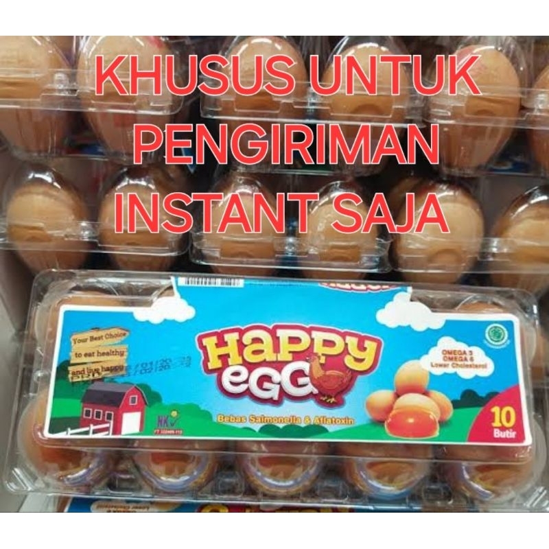 Jual Telor Omega 3 Happy Egg (1 Pak = 10 butir) | Shopee Indonesia