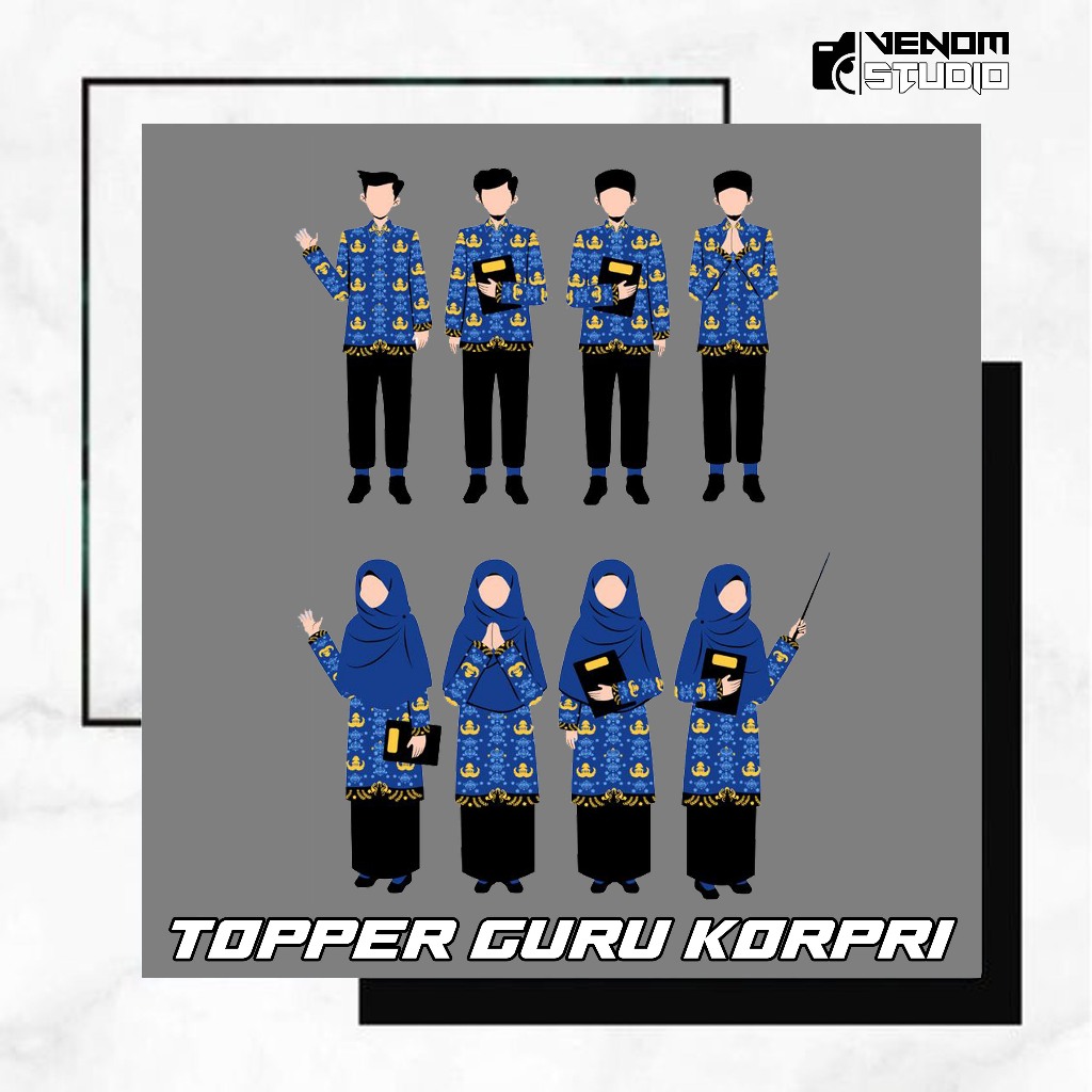 Jual TOPPER GURU KORPRI/TOPPER HARI GURU/TOPPER GURU MURAH | Shopee ...