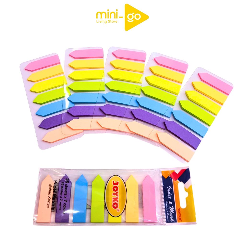 Jual Joyko Pembatas Buku Rainbow Paper Material Bahan kertas 25 Sheets ...