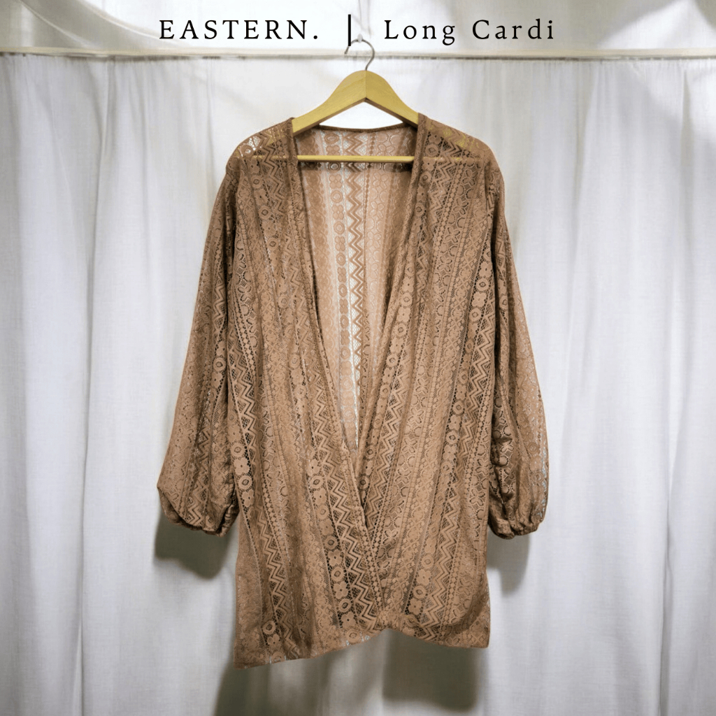 Jual Outer Brokat Cardigan Panjang Muslim | Shopee Indonesia