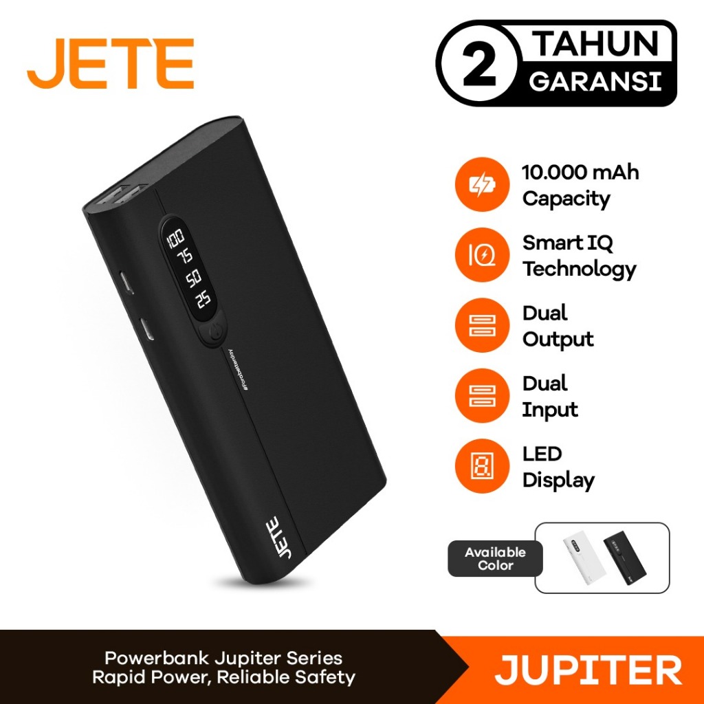Jual JETE Powerbank Fast Charging Jupiter 10000mAH Power Bank Portable ...
