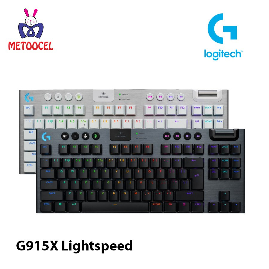 Jual Logitech G915 X LIGHTSPEED TKL Keyboard Gaming Wireless Keycap PBT ...