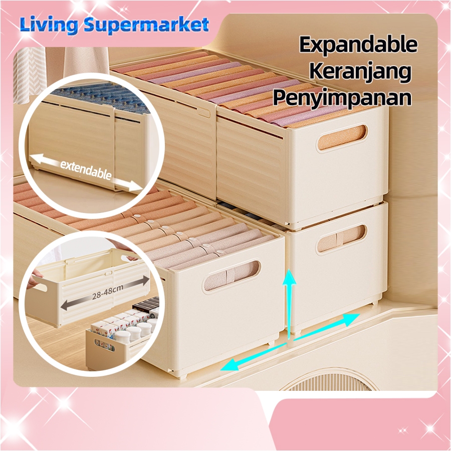 Jual Keranjang Penyimpanan Fleksibel Kotak Penyimpanan Serbaguna ...