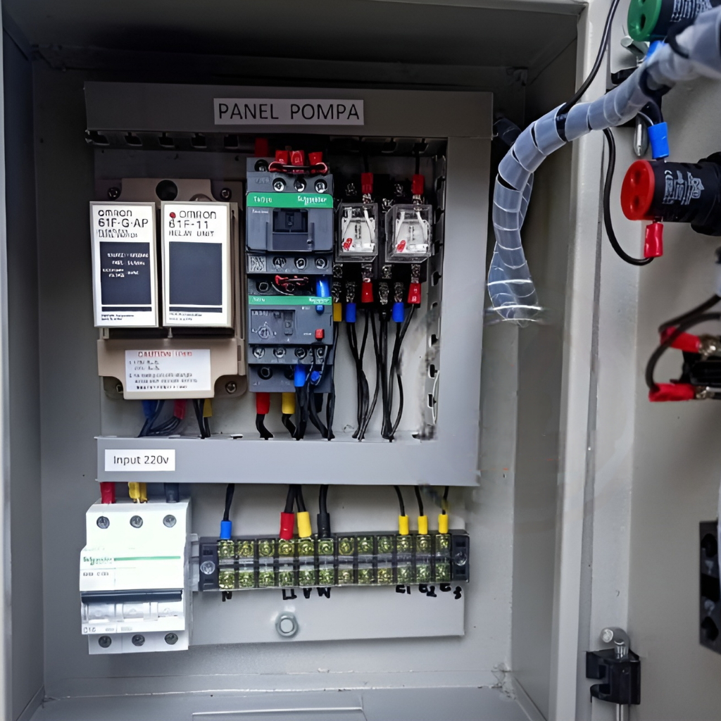 Jual Panel pompa submersible 3phase 5,5kw 7,5hp-pk + proteksi hilang ...