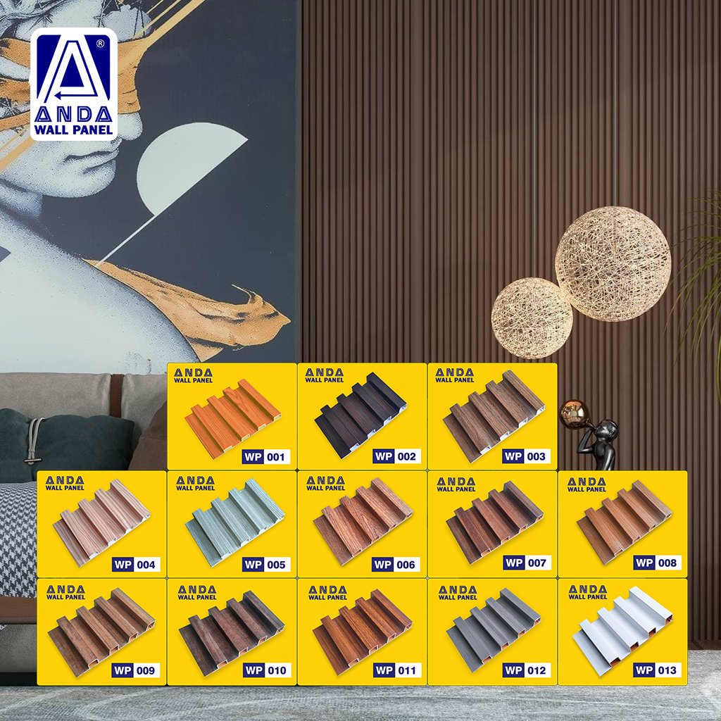 Jual ( 2M ) Anda Plafon PVC WPC Wall Panel Wood Panel Fluted PREMIUM ...