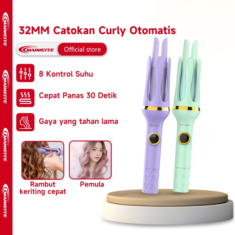 Jual MAIMEITE Catokan Curly Otomatis 32MM Catokan Keriting Keramik Otomatis Hair Styler New ...