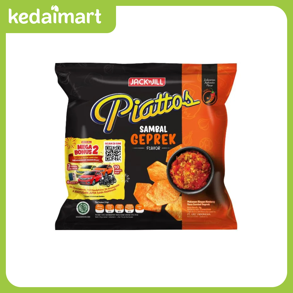 Jual Piattos Keripik Rasa Sambal Geprek 15 Gram | Shopee Indonesia