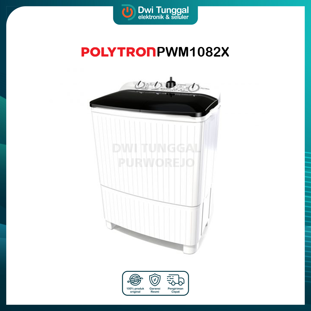 Jual Polytron PWM1082X - Mesin Cuci 2 Tabung 10 KG | Shopee Indonesia