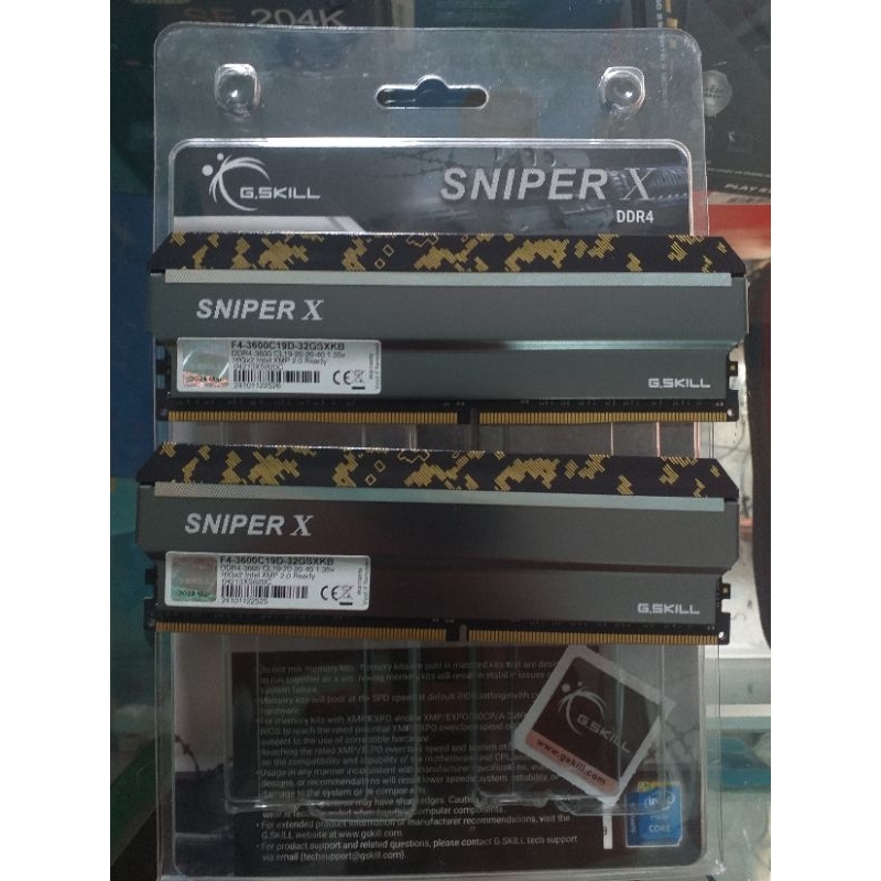 Jual RAM DDR4 32GB KITT 3600MHZ GSKILL SNIPER X LIKE NEW | Shopee Indonesia