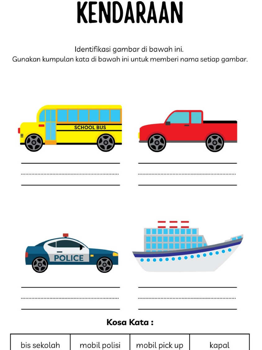 Jual Hard Copy Worksheet Kendaraan | Shopee Indonesia