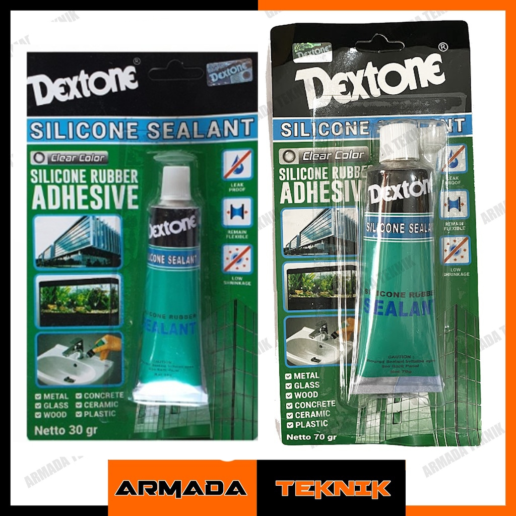 Jual Lem Dextone Silicone Sealant 30 70 gram Dextone Hijau Lem Kaca Lem ...