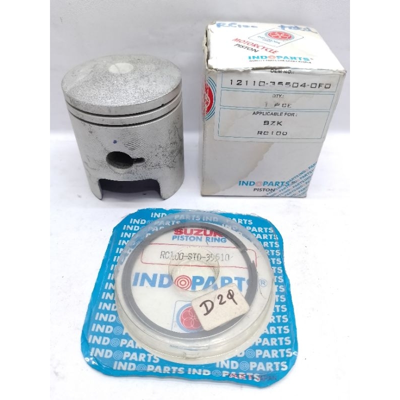 Jual piston ring seher seker kit suzuki RC100 RC 100 BRAVO TORNADO GX os 0 std original asli ...