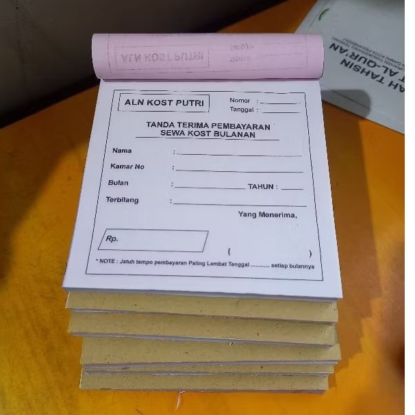 Jual NOTA PEMBAYARAN KOS 2 PLY UKURAN 1/6 | Shopee Indonesia