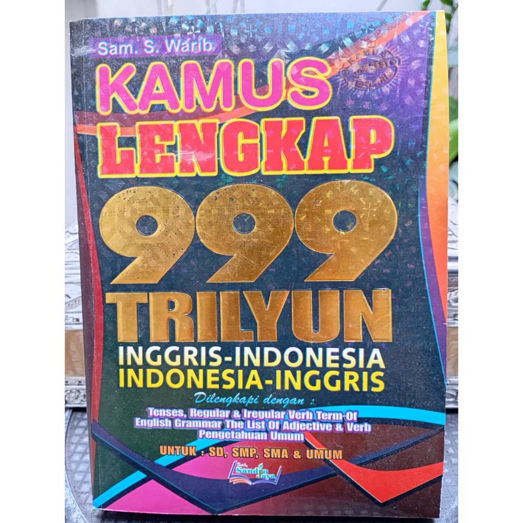 Jual KAMUS LENGKAP 999 TRILYUN BAHASA INGGRIS-INDONESIA // INDONESIA ...