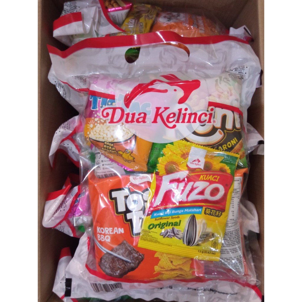 Jual Paket Snack ringan brand Dua Kelinci / Paket Snack Ulang Tahun Anak isi 10pcs | Shopee ...