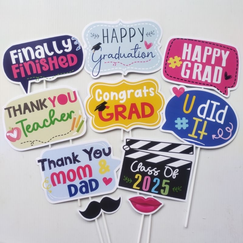 Jual SIMPLE GRADUATION WISUDA PROPS PHOTOBOOTH READY STOCK ONLY ...