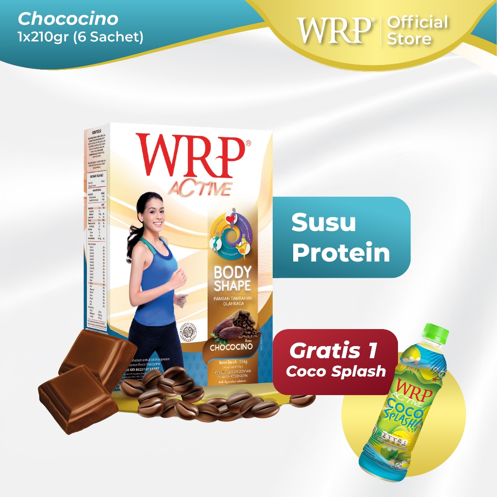 Jual WRP Body Shape Chococino 234g - (Free 1 Coco Splash) | Shopee ...