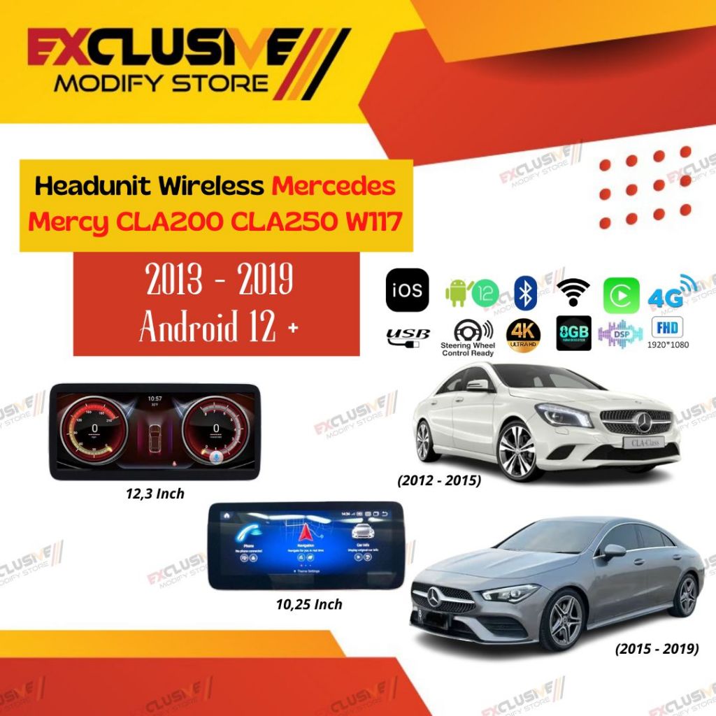 Jual MERCY MERCEDES CLA200 CLA250 (2013 - 2019) W117 HEADUNIT UPGRADE ...